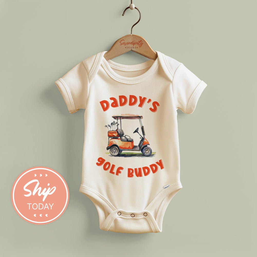 Baby Bodysuit BELLA CANVAS Daddy'S Golf Buddy Baby Onesies Brand, Funny ...