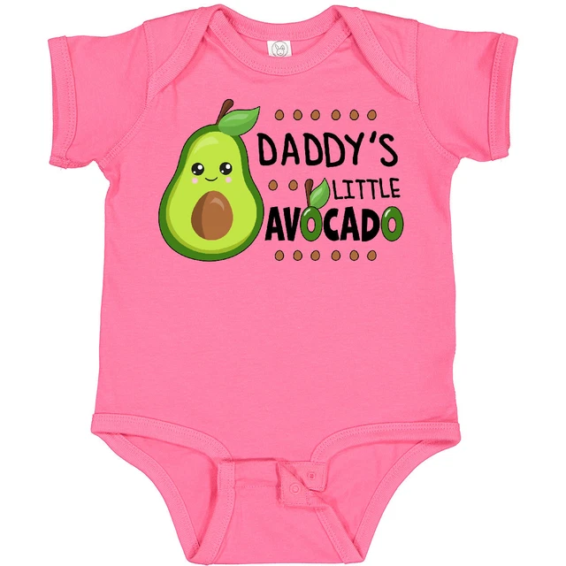 Baby Bodysuit BELLA CANVAS Daddy'S Little Avocado With Cute Baby ...