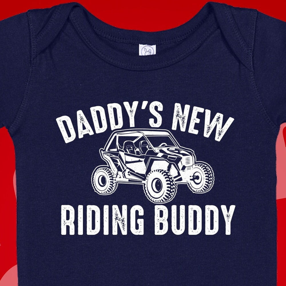 Baby Bodysuit BELLA CANVAS Daddy'S New Riding Buddy Baby Bodysuit, Kids ...