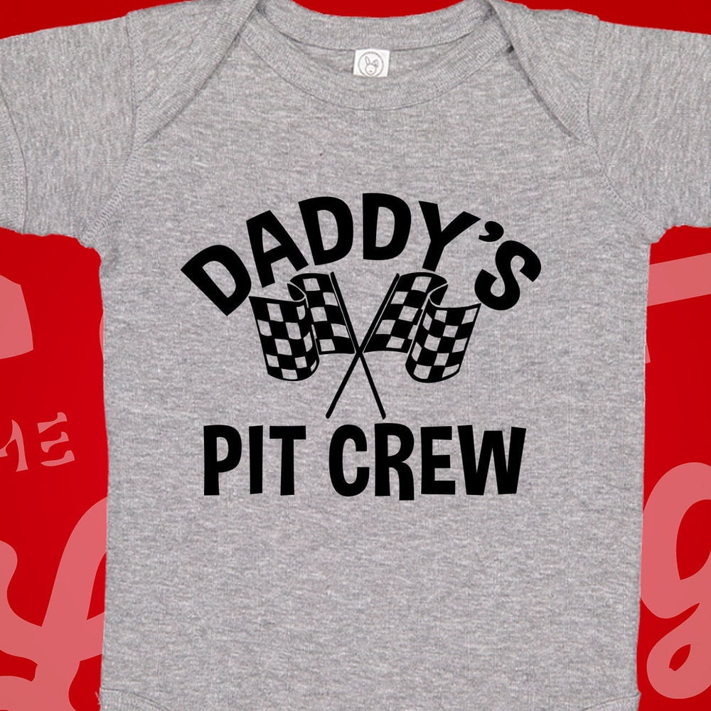 Baby Bodysuit BELLA CANVAS Daddy'S Pit Crew Racing Baby Bodysuit Pack ...