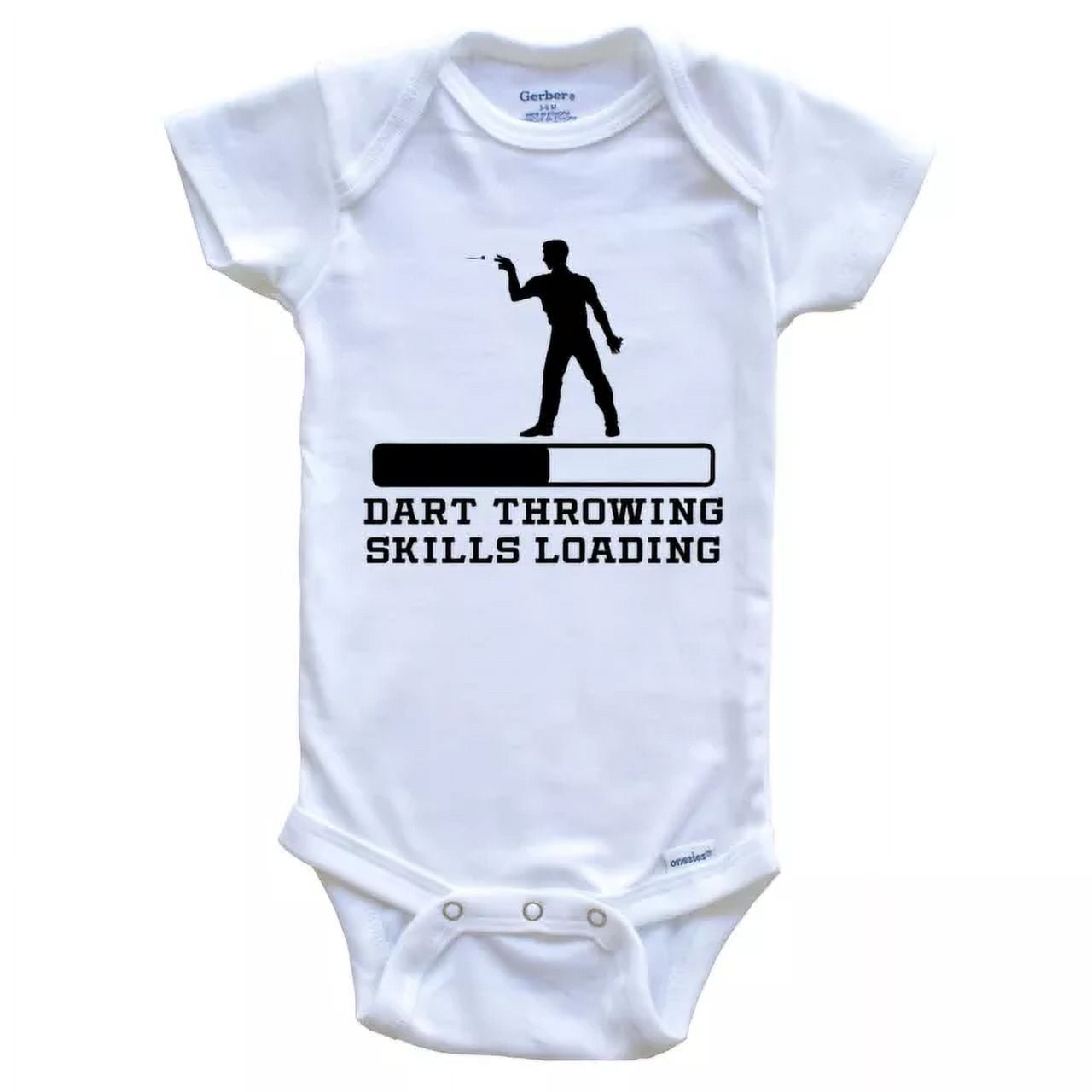 Baby Bodysuit BELLA CANVAS Dart Throwing Skills Loading Funny Darts ...