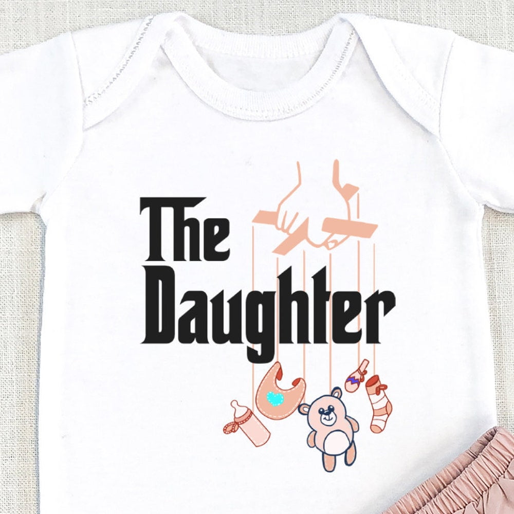 Baby Bodysuit BELLA CANVAS The Daughter, Baby Reveal, Pregnancy Announcement, Gender Reveal ...