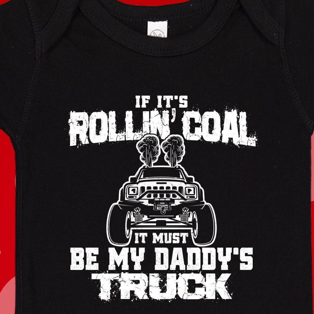 Baby Bodysuit BELLA CANVAS Diesel Truck Baby Onesie Bodysuit Children'S ...