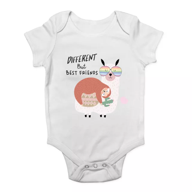 Baby Bodysuit BELLA CANVAS Different But Best Friend Baby Grow Vest ...
