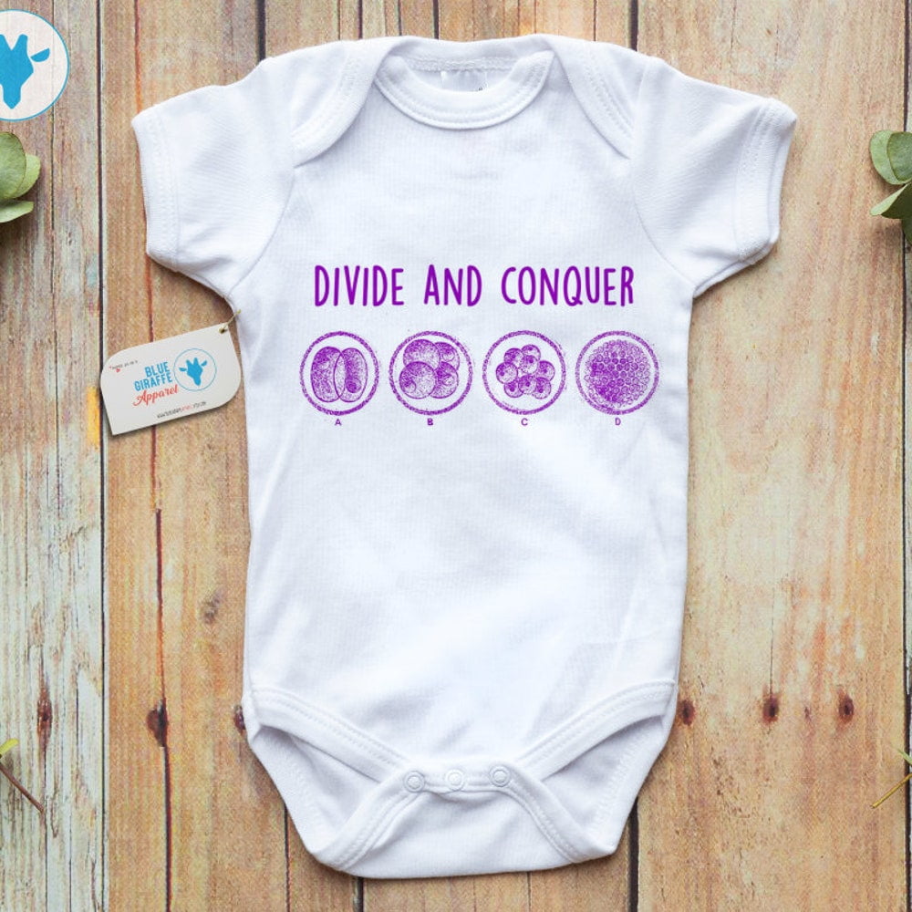 Baby Bodysuit BELLA CANVAS Divide And Conquer Diagram Bodysuit, Science ...