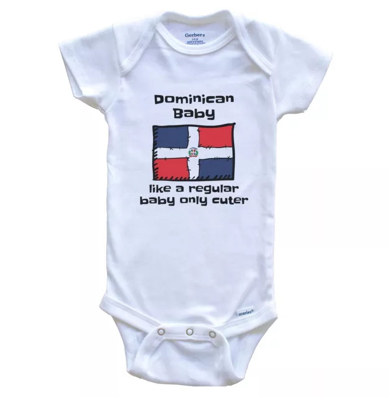 Baby Bodysuit BELLA CANVAS Dominican Baby Like A Regular Baby Only ...