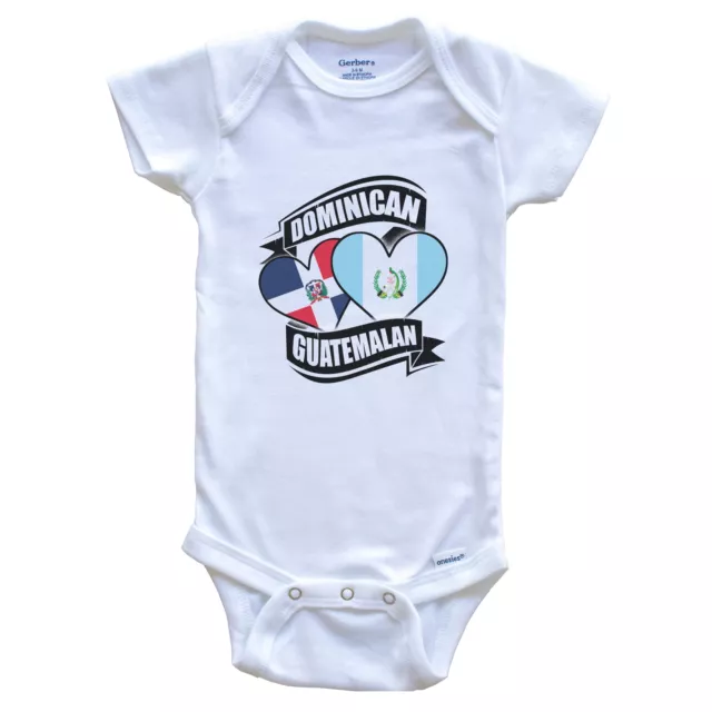 Baby Bodysuit BELLA CANVAS Dominican Guatemalan Heart Dominican ...