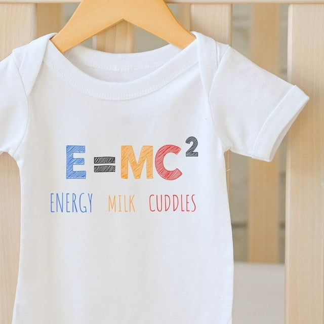 Baby Bodysuit BELLA CANVAS E=Mc2, Funny Baby, Periodic Table, Math Baby ...