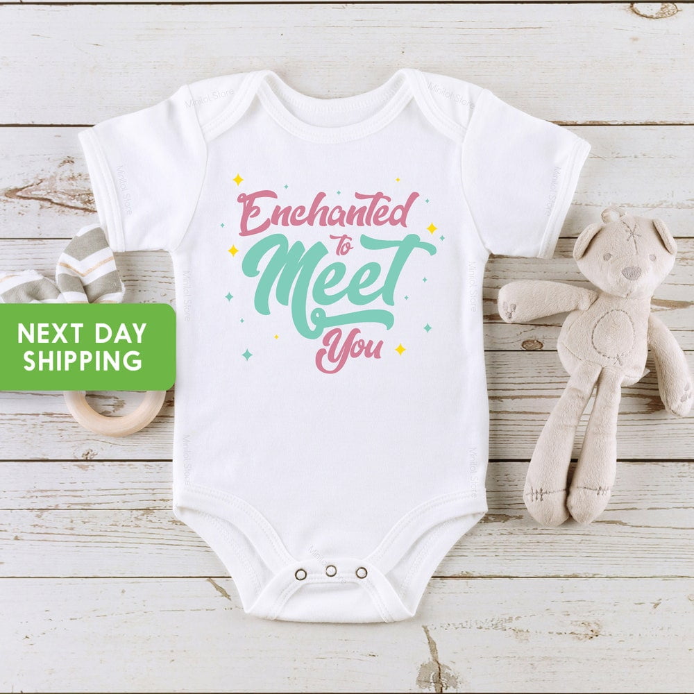 Baby Bodysuit BELLA CANVAS Enchanted To Meet You Onesie, First Concert ...
