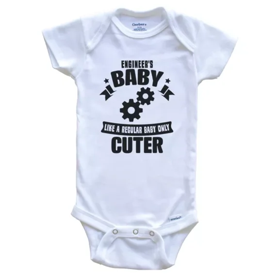 Baby Bodysuit BELLA CANVAS Engineer'S Baby Like A Regular Baby Only ...
