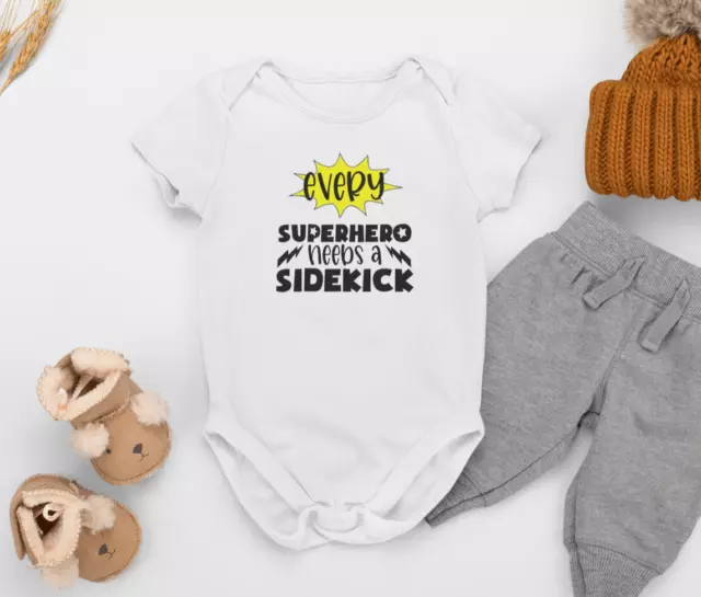 Baby Bodysuit BELLA CANVAS Every Superhero Needs A Sidekick Bodysuit ...