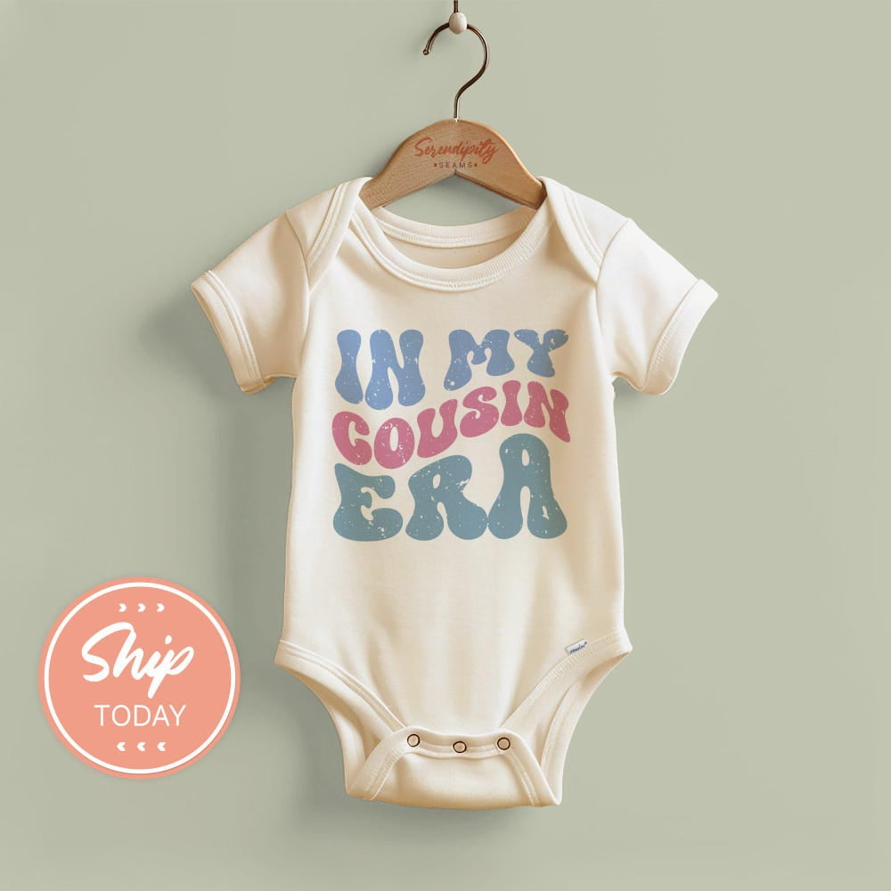Baby Bodysuit BELLA CANVAS Family Matching Outfit Baby Onesies Brand, Funny Cousin Era Bodysuit ...