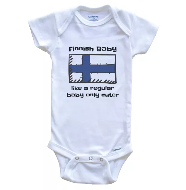 Baby Bodysuit BELLA CANVAS Finnish Baby Like A Regular Baby Only Cuter ...