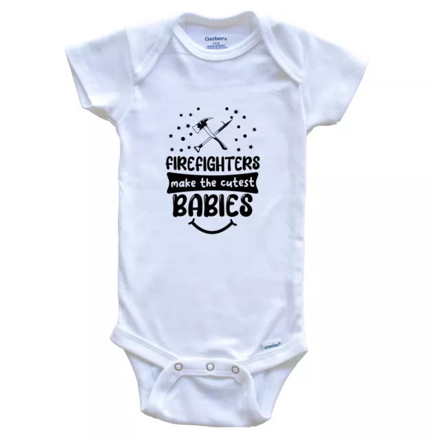 Baby Bodysuit BELLA CANVAS Firefighters Make The Cutest Babies Funny ...