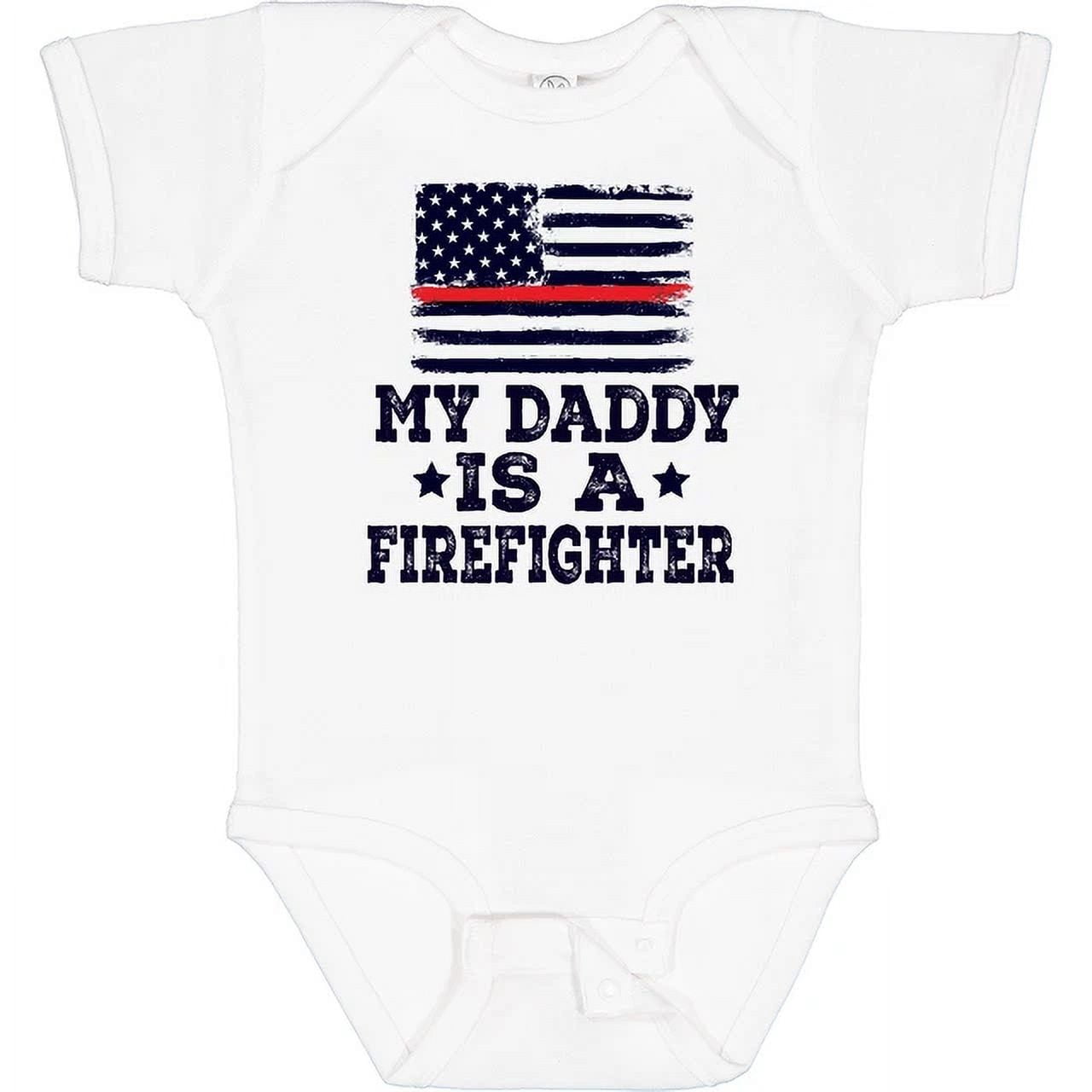 Baby Bodysuit BELLA CANVAS Fireman Daddy Is A Firefighter Baby Bodysuit Dad Proud Childs Son Hws ...
