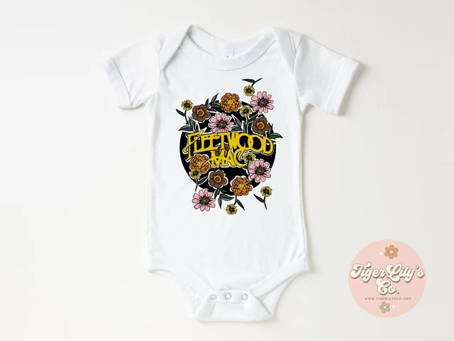 Baby Bodysuit BELLA CANVAS Fleetwood Mac Baby Bodysuit-Classic Music ...