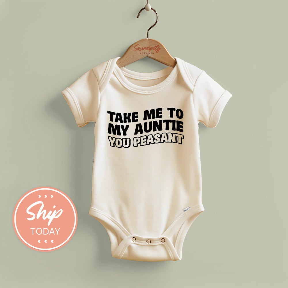 Baby Bodysuit BELLA CANVAS Funny Aunt Baby Onesies, Family Infant Bodysuit, Baby Shower Gift ...
