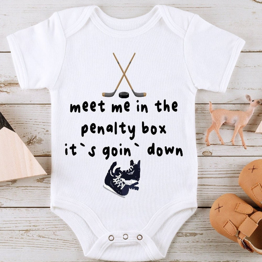 Baby Bodysuit BELLA CANVAS Funny Baby Onesie, Hockey Penalty Box Onesie, Baby Shower Gift, Baby ...