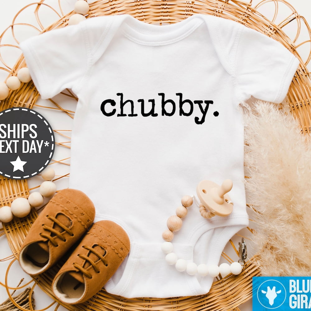 Baby Bodysuit BELLA CANVAS Funny Chubby Baby Onesie, Cute Chunky Baby ...