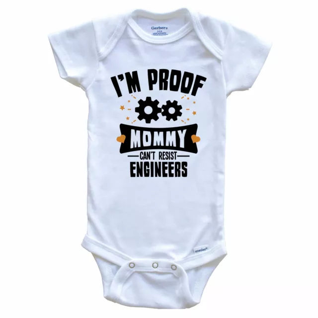 Baby Bodysuit BELLA CANVAS Funny Engineering Bodysuit I M Proof Mommy ...