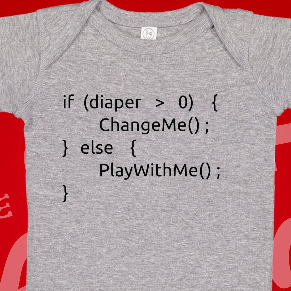 Baby Bodysuit BELLA CANVAS Funny Programmer Baby Bodysuit Infant Onesie For Developer Mommy And ...