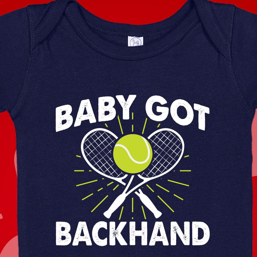 Baby Bodysuit BELLA CANVAS Funny Tennis Baby Onesie Bodysuit Kids T ...