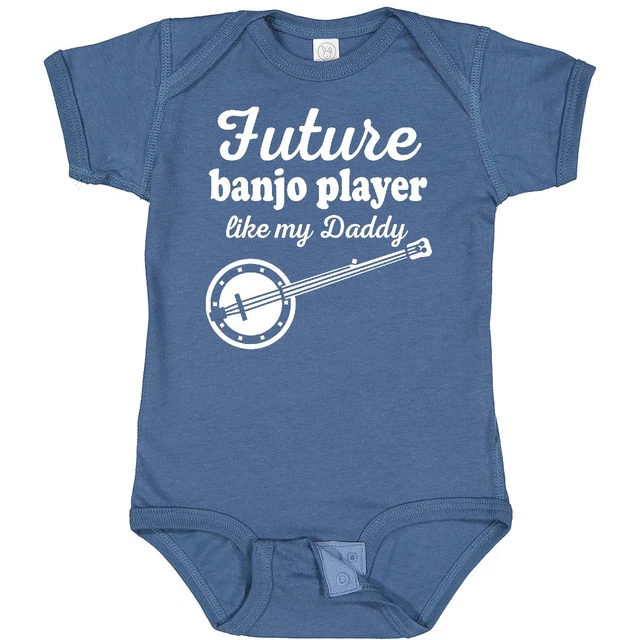 Baby Bodysuit BELLA CANVAS Future Banjo Player Like Daddy Baby Bodysuit ...