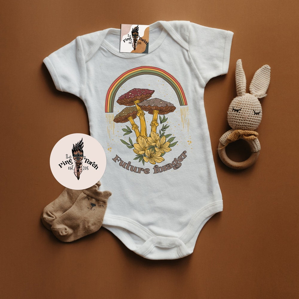 Baby Bodysuit BELLA CANVAS Future Forager Baby Bodysuit, Mushroom ...