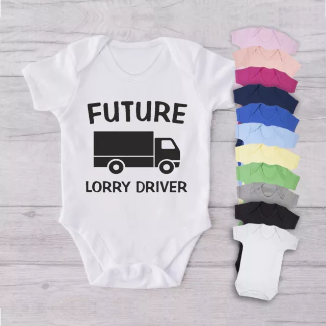 Baby Bodysuit BELLA CANVAS Future Lorry Driver Baby Bodysuit Babygrow ...