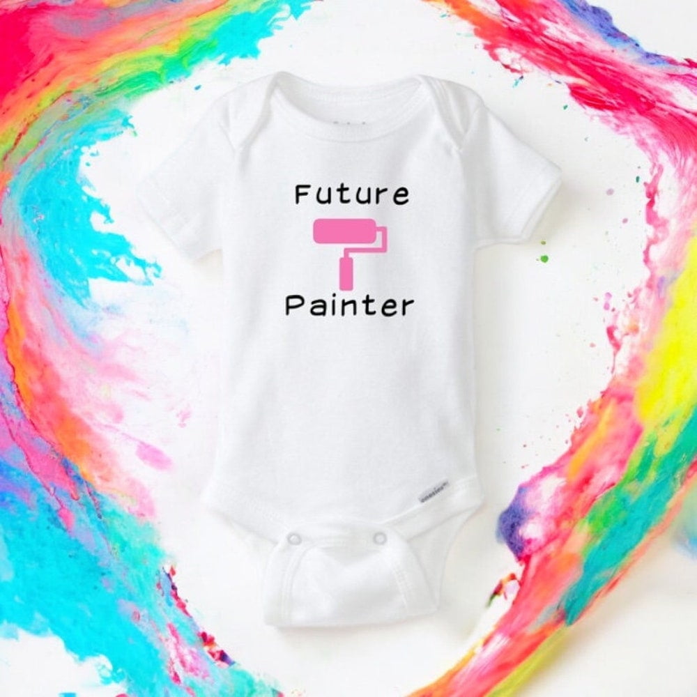 Baby Bodysuit BELLA CANVAS Future Painter Baby Onesie Job Career Infant ...