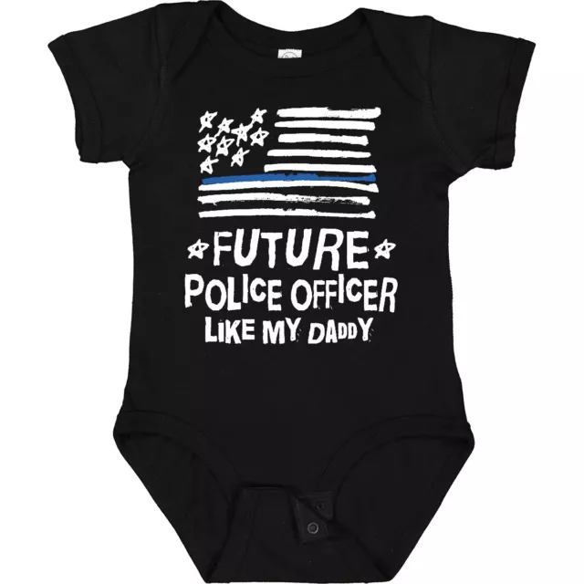 Baby Bodysuit BELLA CANVAS Future Police Officer Like Daddy Baby ...