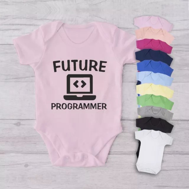 Baby Bodysuit BELLA CANVAS Future Programmer Baby Bodysuit Babygrow ...