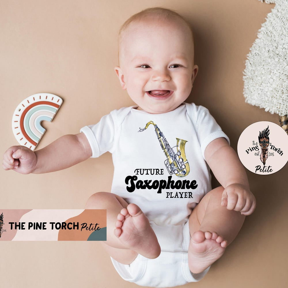Baby Bodysuit BELLA CANVAS Future Saxophone Baby Bodysuit, Saxophone ...