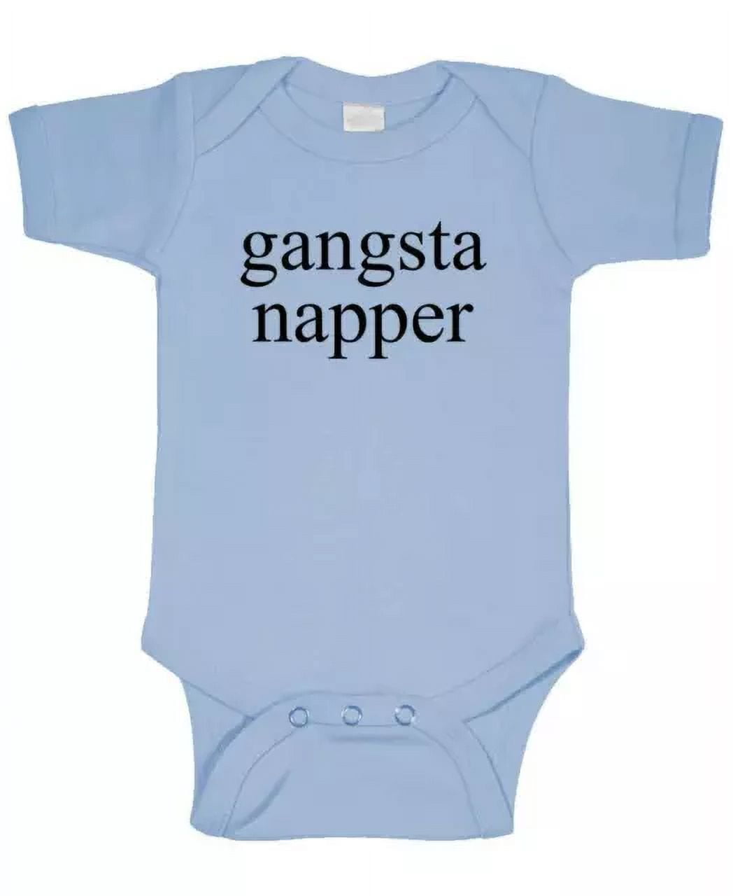 Baby Bodysuit BELLA CANVAS Gangsta Napper - Rap Rapper Hip Hop Joke ...