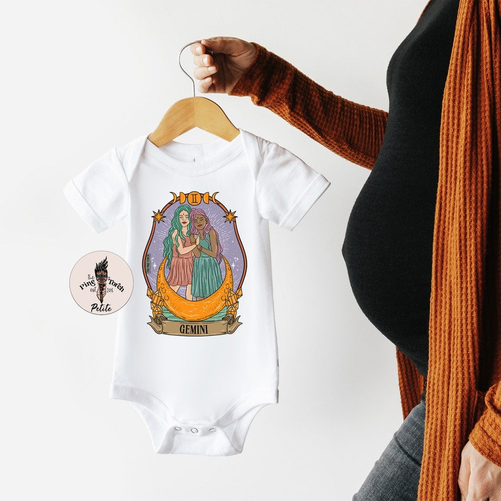 Baby Bodysuit BELLA CANVAS Gemini Zodiac Bodysuit, Gemini Baby Tee ...