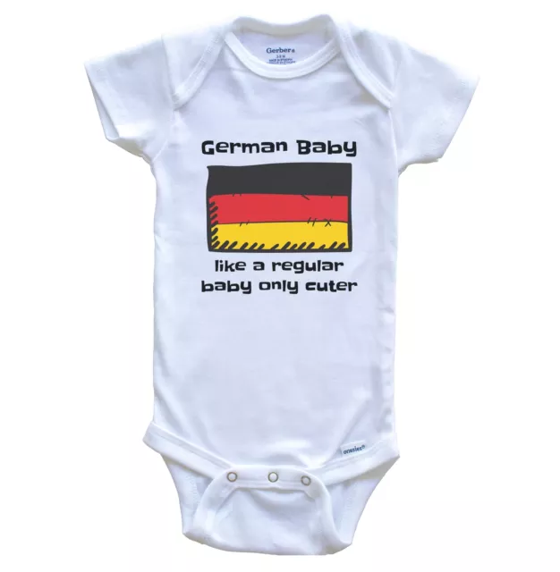 Baby Bodysuit BELLA CANVAS German Baby Like A Regular Baby Only Cuter ...