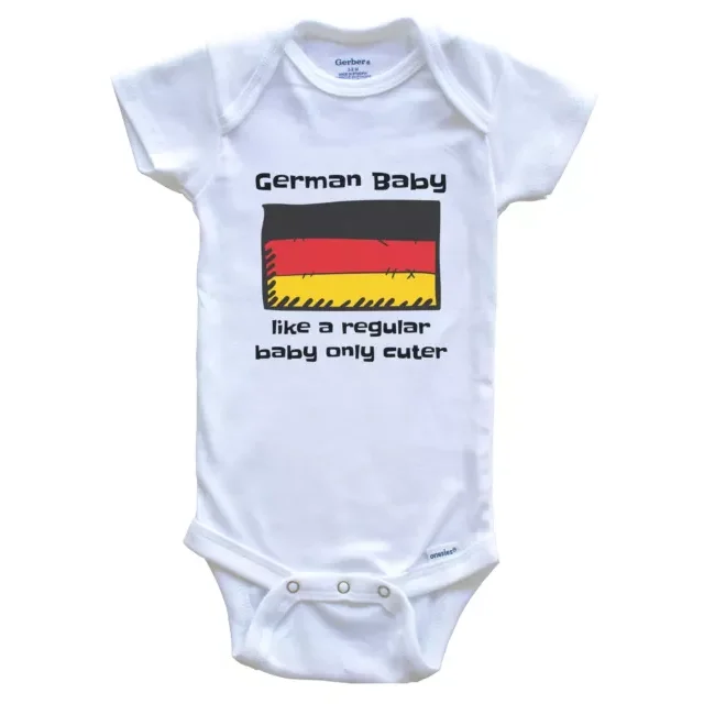 Baby Bodysuit BELLA CANVAS German Baby Like A Regular Baby Only Cuter ...