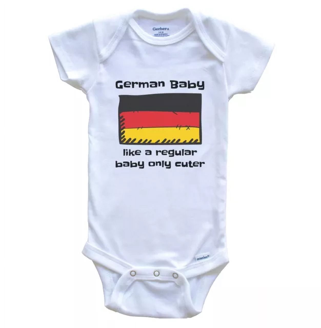Baby Bodysuit BELLA CANVAS German Baby Like A Regular Baby Only Cuter ...