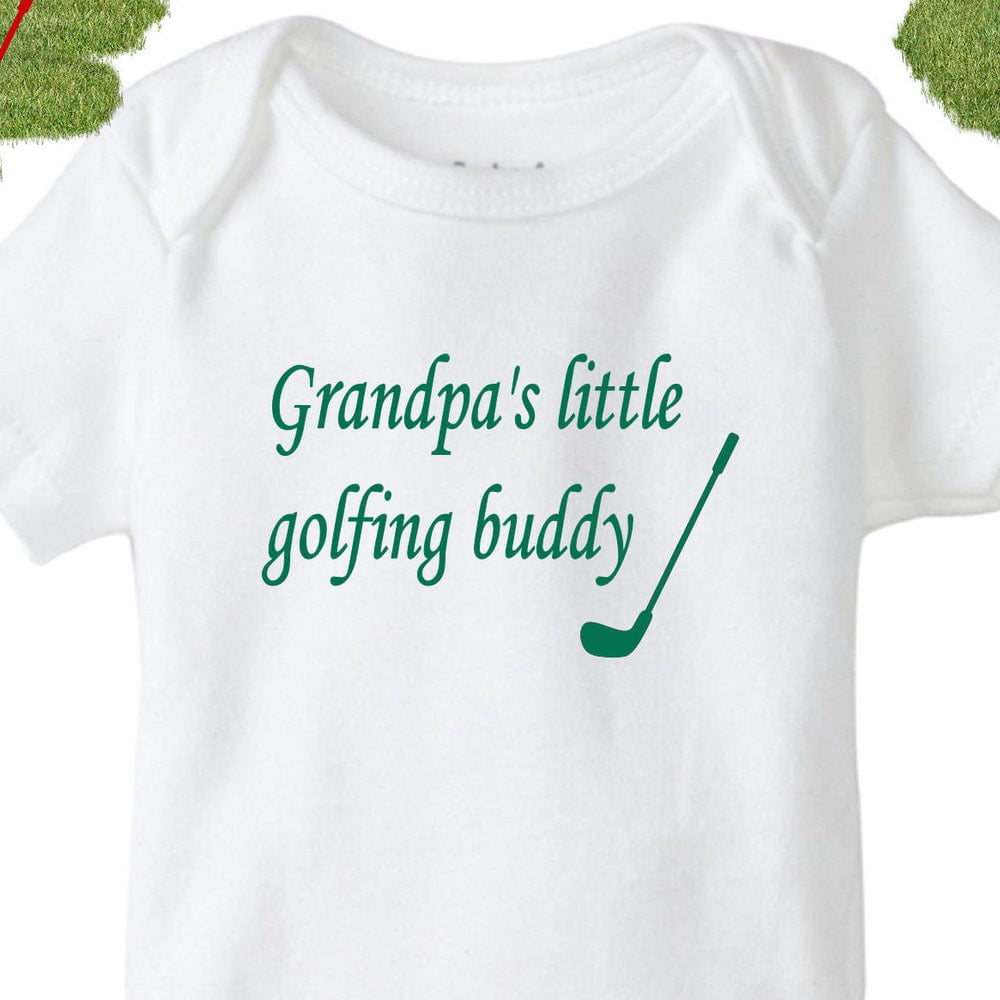 Baby Bodysuit BELLA CANVAS Gift For Baby Golfing Baby Onesie Grandpa'S ...