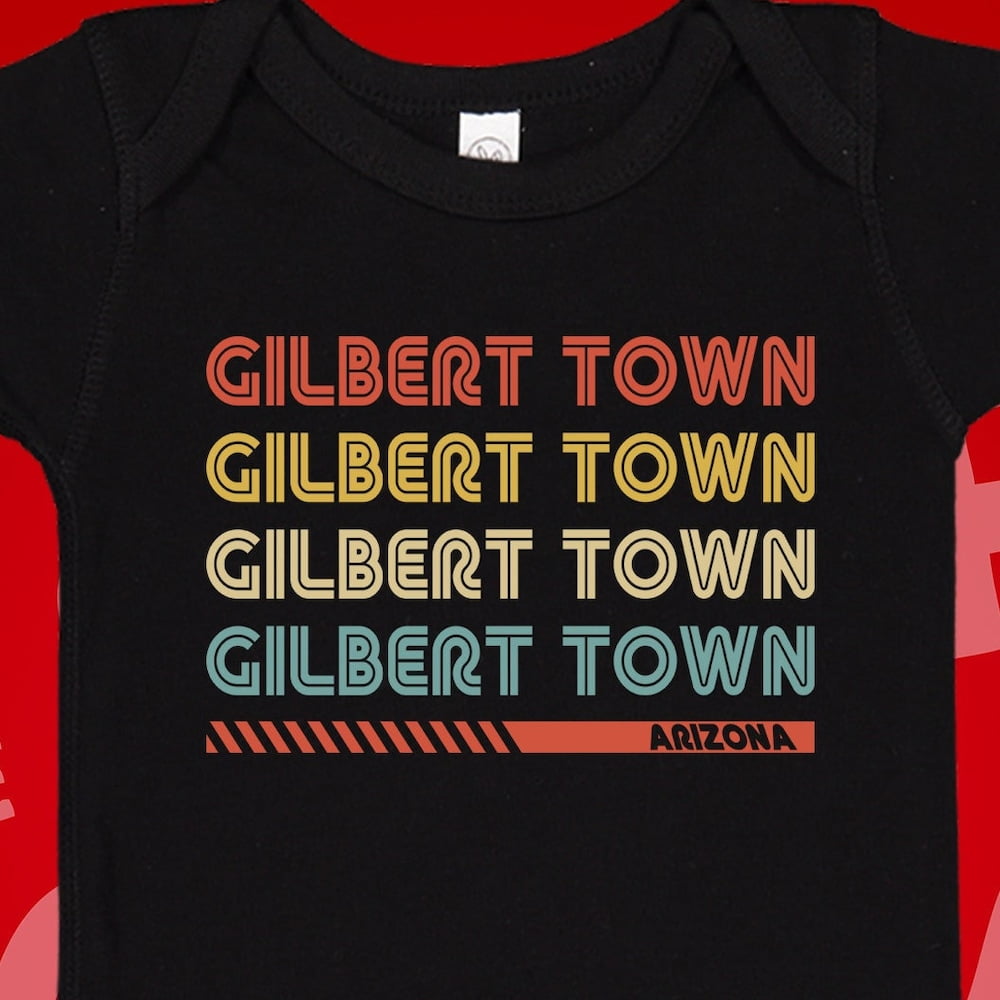 Baby Bodysuit BELLA CANVAS Gilbert Town Baby Onesie, Retro Gilbert Town ...
