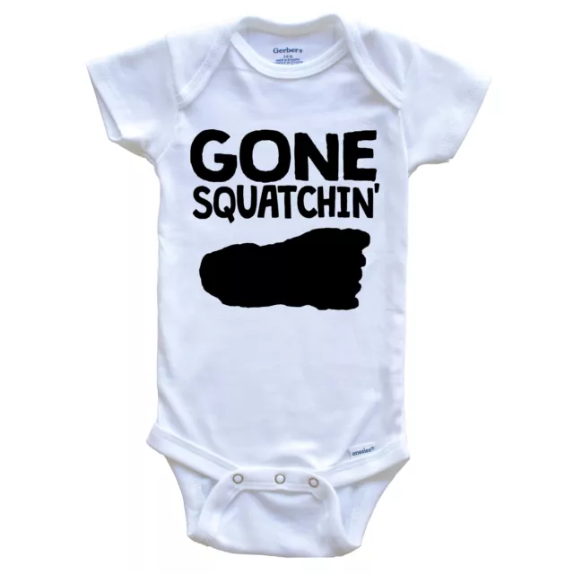 Baby Bodysuit BELLA CANVAS Gone Squatchin' Bigfoot Funny Sasquatch ...