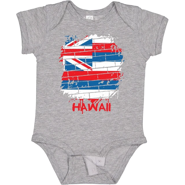 Baby Bodysuit BELLA CANVAS Graffiti Hawaii State Flag Baby Bodysuit ...
