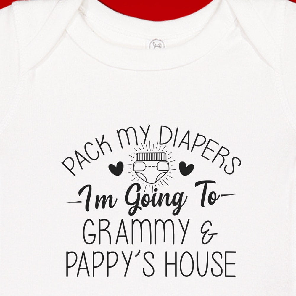 Baby Bodysuit BELLA CANVAS Grammy And Pappy Gift Baby Bodysuit Creeper ...