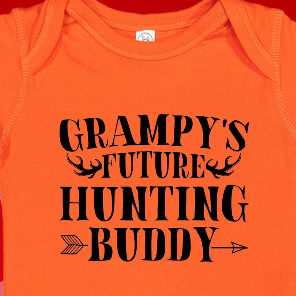 Baby Bodysuit BELLA CANVAS Grampy'S Future Hunting Buddy Baby Bodysuit ...