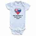 Baby Bodysuit BELLA CANVAS Half Slovakian Is Better Than None Slovakia ...