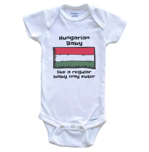 Baby Bodysuit BELLA CANVAS Hungarian Baby Like A Regular Baby Only ...
