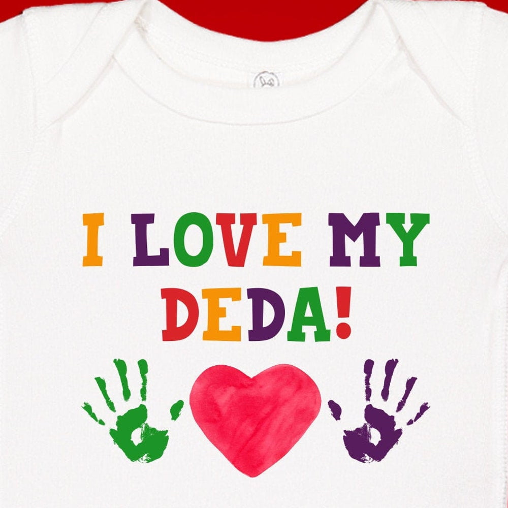 Baby Bodysuit BELLA CANVAS I Love My Deda Baby Bodysuit, Deda Baby ...