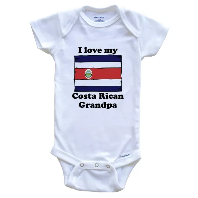 Baby Bodysuit BELLA CANVAS I Love My Costa Rican Grandpa Costa Rica ...