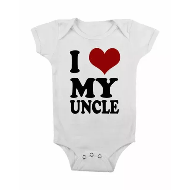 Baby Bodysuit BELLA CANVAS I Love Uncle Brother Aunty Uncle Bodysuit ...