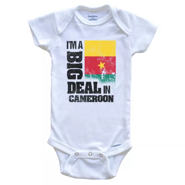 Baby Bodysuit BELLA CANVAS I'M A Big Deal In Cameroon Funny Cameroonian ...